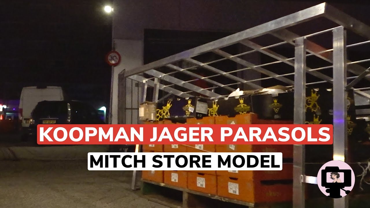 Koopman Jager Parasols | Mitch Store | Bull Tafel Collectie - YouTube