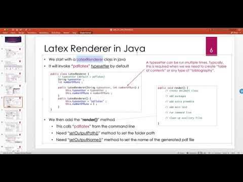 LaTeX for Java Developers -- Part 8: Introduction to LatexRenderer in ...