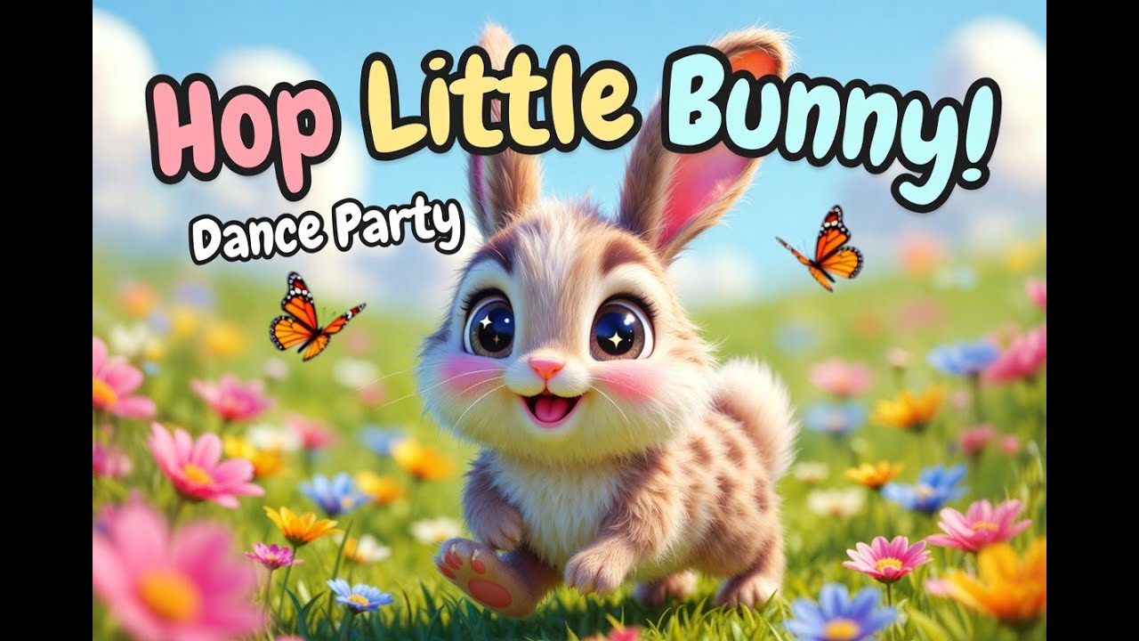 Hop Little Bunny 🐰 | Bunny Dance Song for Kids | Fun Nursery Rhymes ...