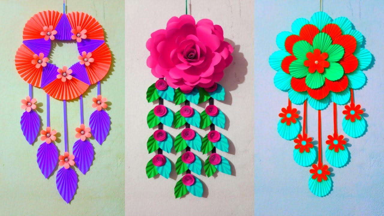 3 Kagojer ful banano | Hater Kaj | কাগজের ফুল | ফুল বানানো - YouTube