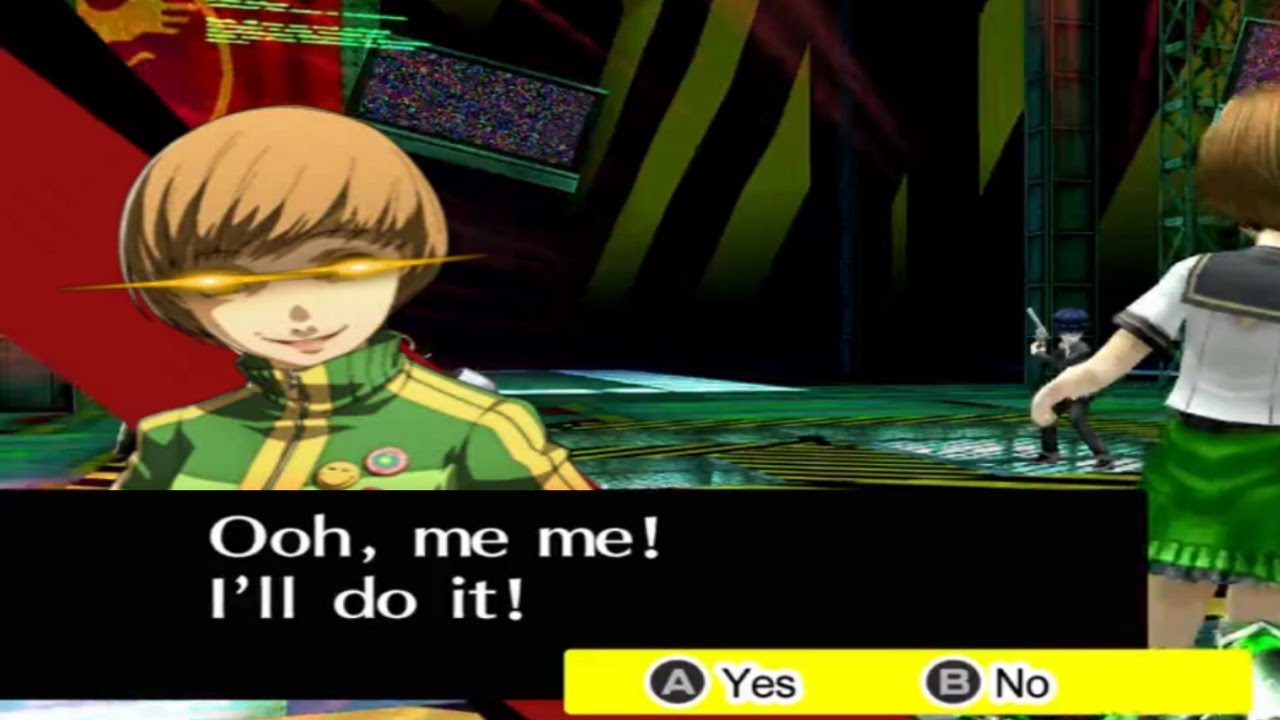 Persona 4 Golden - Discovering the True Power of Chie's Galactic Punt - YouTube