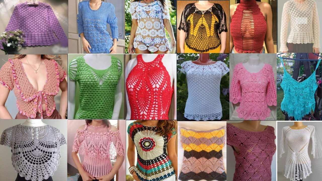 Crochet Blouse | Crosia top design | Croshia Blouse Design | Crochet ...