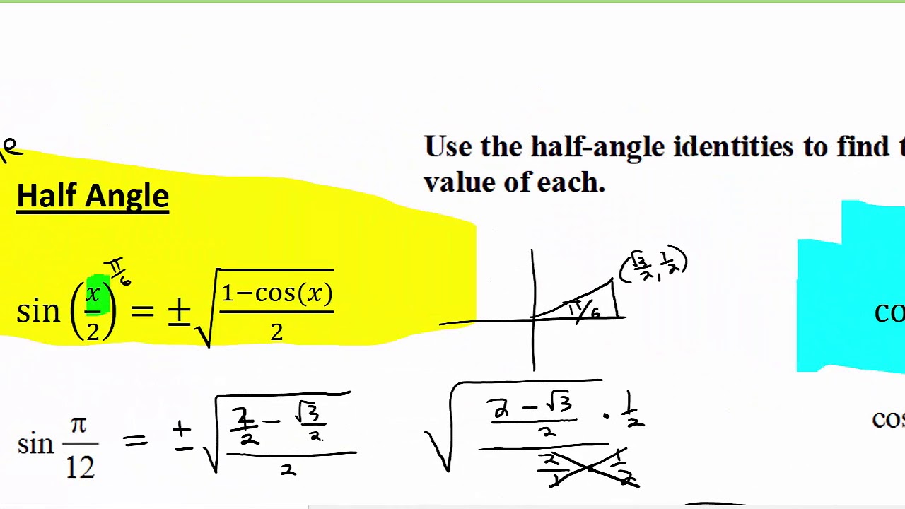 Trig Identities Half Angle YouTube trig-identities-half-angle-youtube