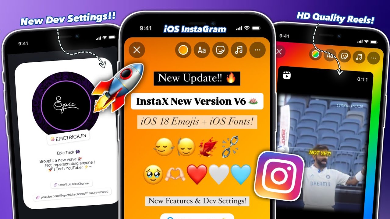iOS Instagram On Android | iOS 17.4 Emojis + iOS Style Reels | iPhone ...