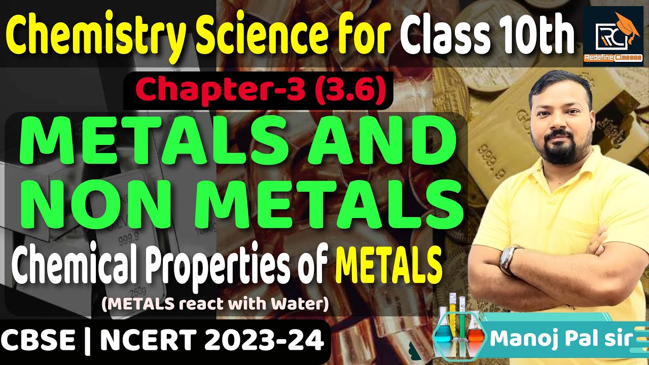 3.6 Chemical Properties of Metals | Metals & Non-metals | Class 10 Chemistry Chapter 3 | NCERT ...