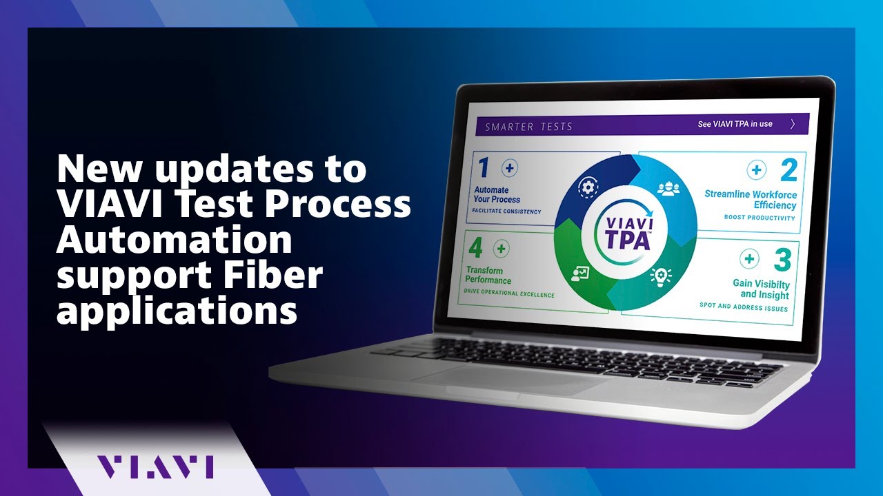 Updates to VIAVI Test Process Automation support Fiber applications ...