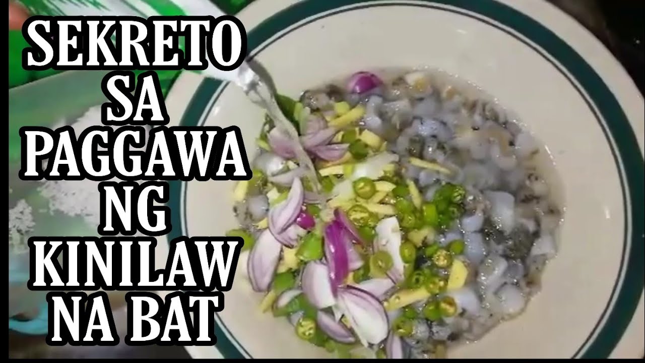 Sekreto sa paggawa ng kinilaw na bat(Sea Cucumber) - YouTube