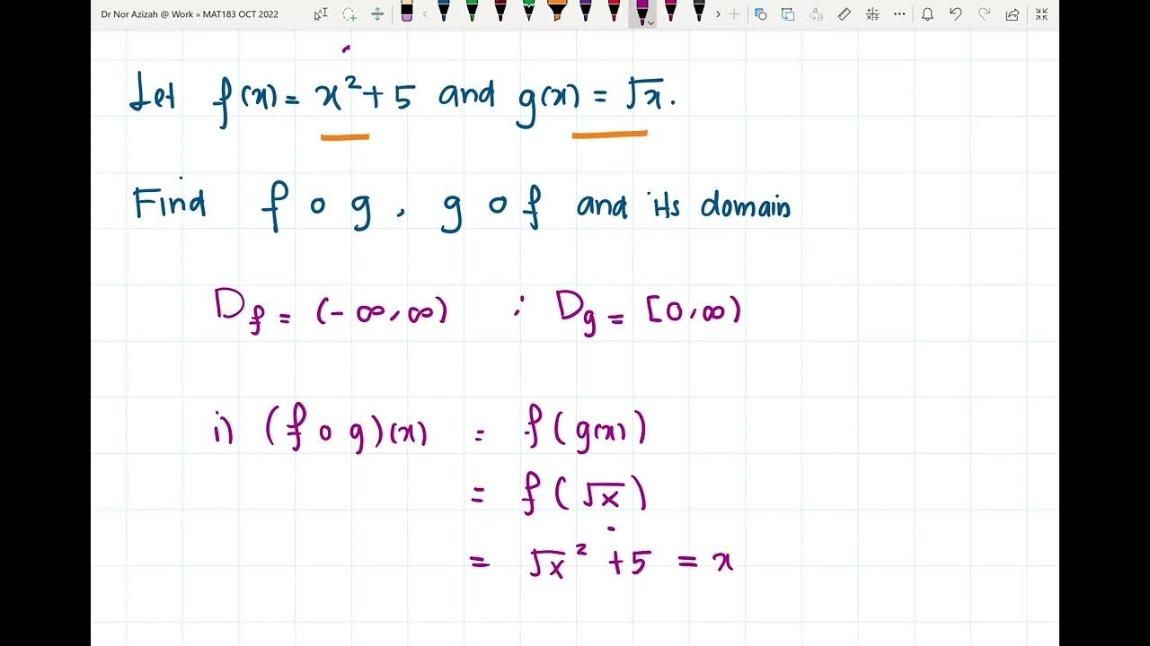 18 Chap1 MAT183 Composite Functions - YouTube