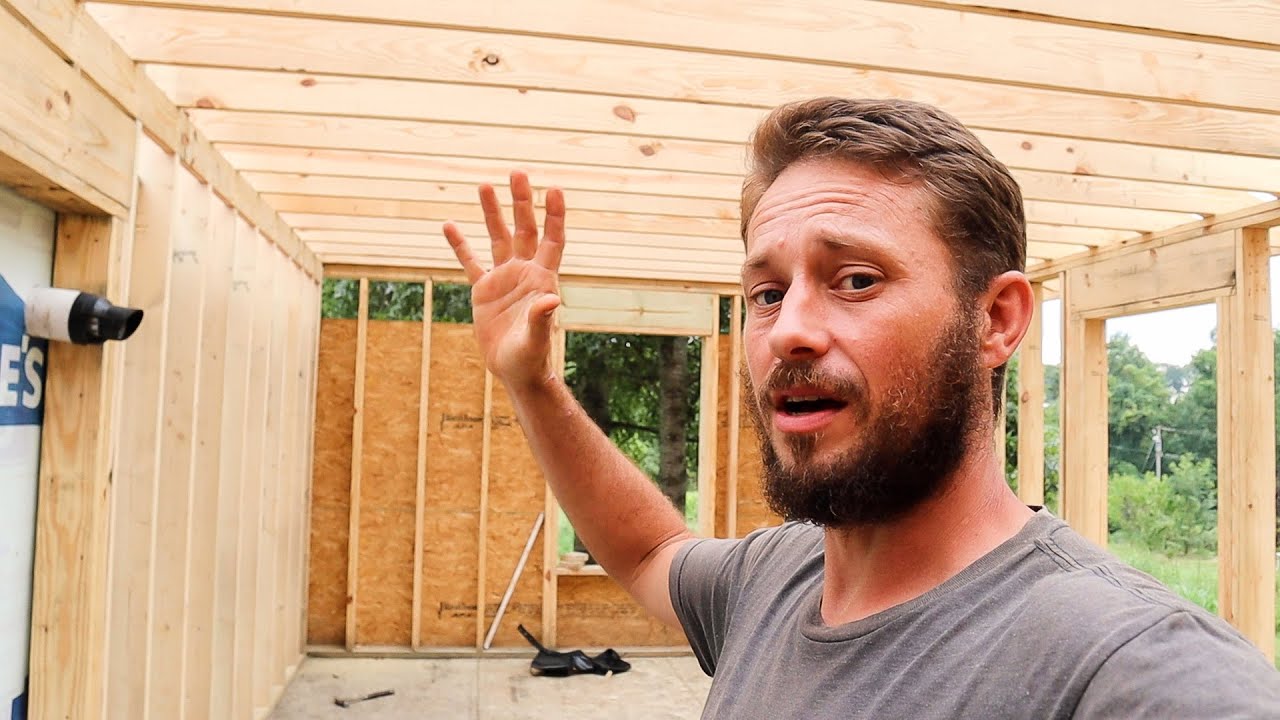Walling In || Home Addition Build Recap 17 - YouTube
