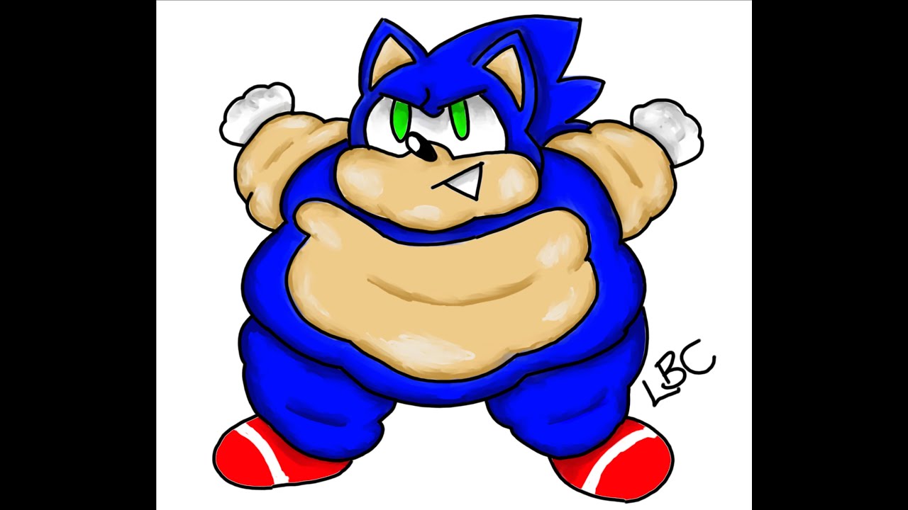 How To Draw Fat Sonic Youtube
