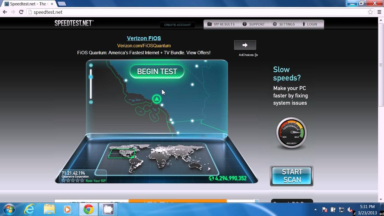 Installation and Speedtest.net test of USB Freedom Stick Bolt on ...