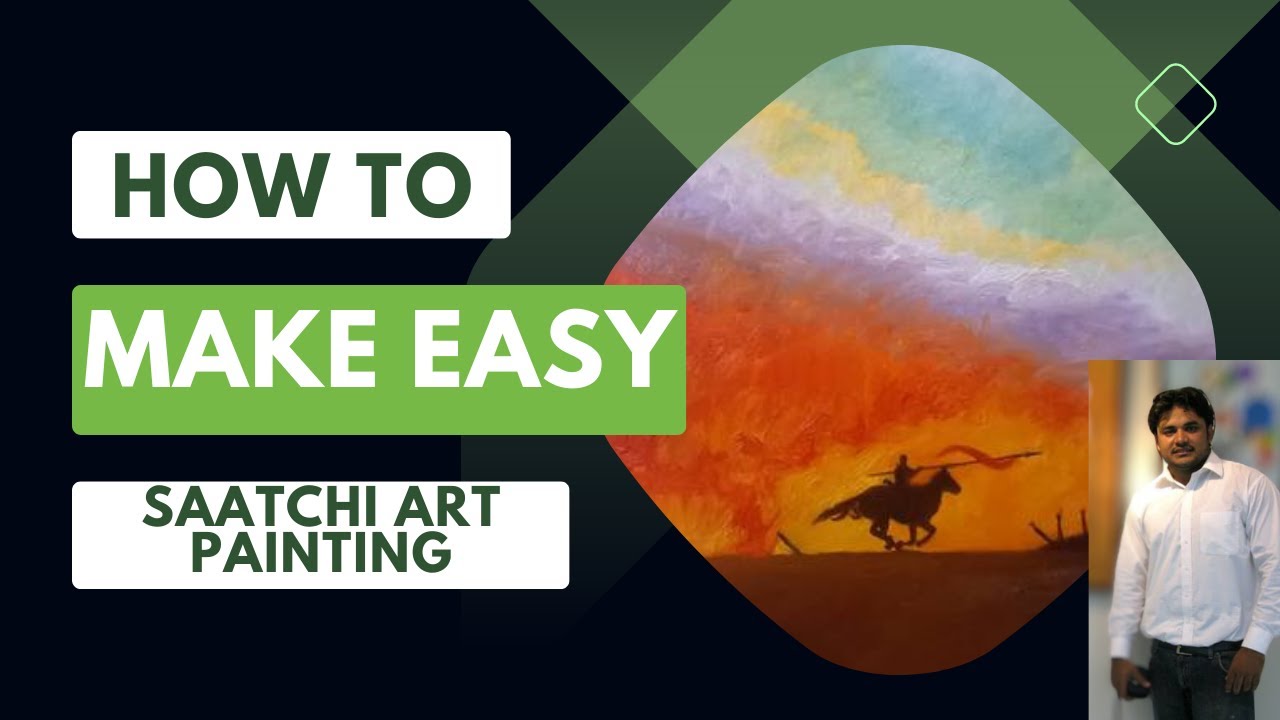 How to Make Easy Saatchi Art Painting, Horse Rider - Oil Paint on Sheet ...