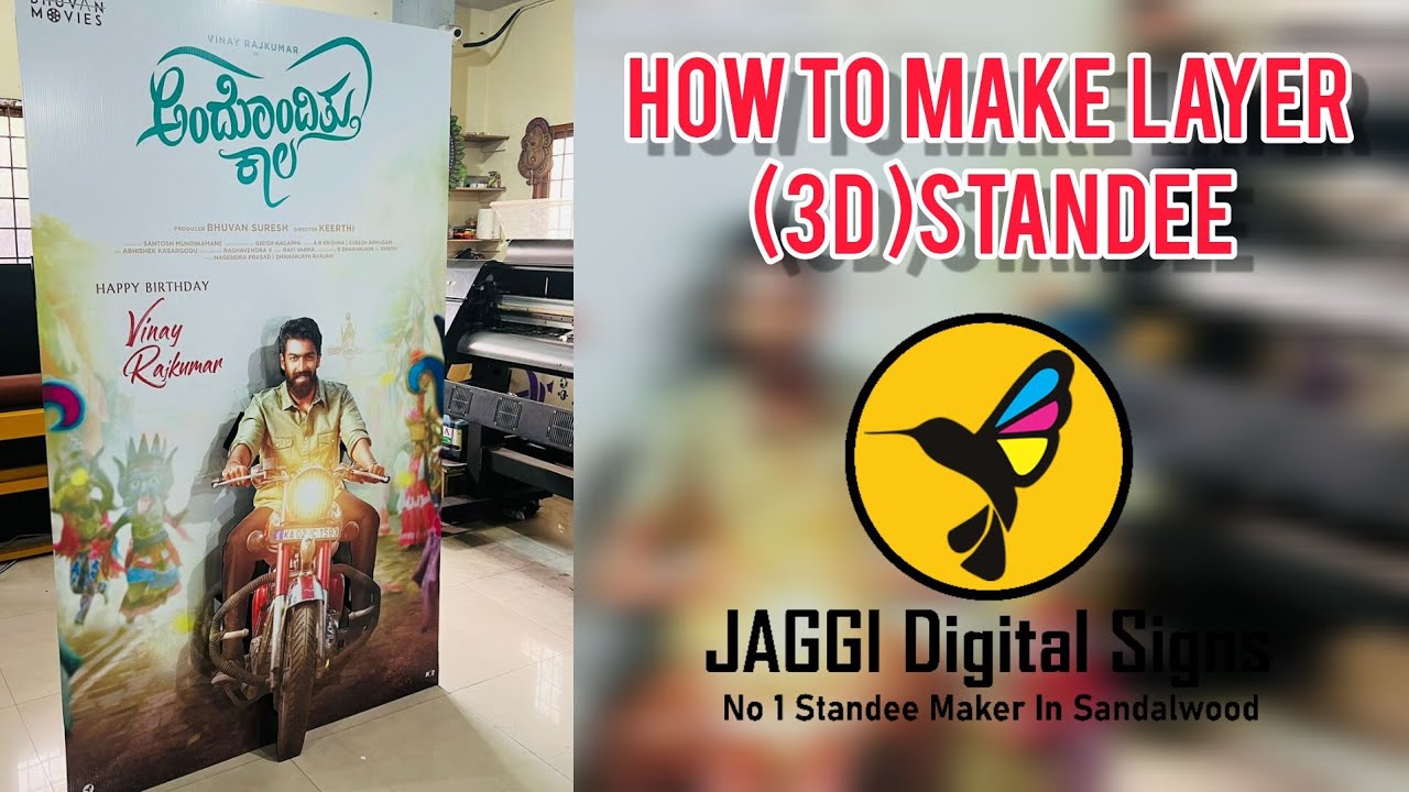 How to make layer 3D standee - YouTube