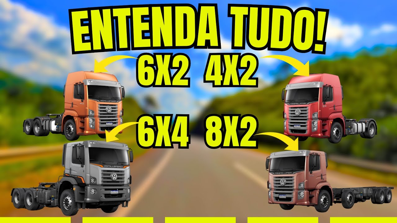 ENTENDA TODAS AS CONFIGURAÇÕES DE CAMINHÕES | 4X2,6X4,8X2...(Scania ...