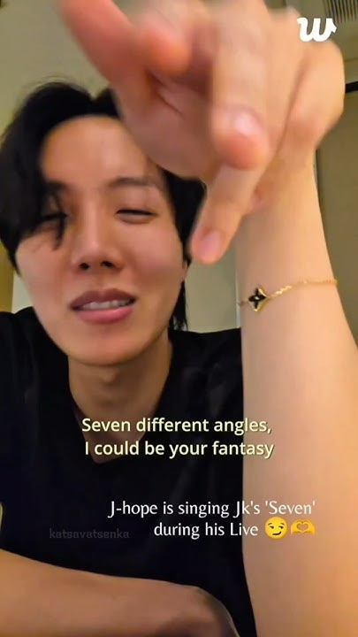 J-hope is singing Jungkook's 'Seven' during his Live 😏🫶 #jhopelive #jungkook_seven #bts - YouTube