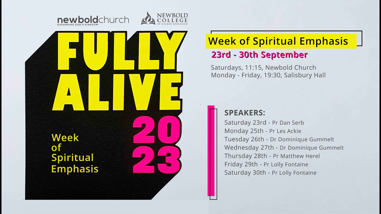 Week of Spiritual Emphasis 2023 - Monday - Clarence Jackson - YouTube
