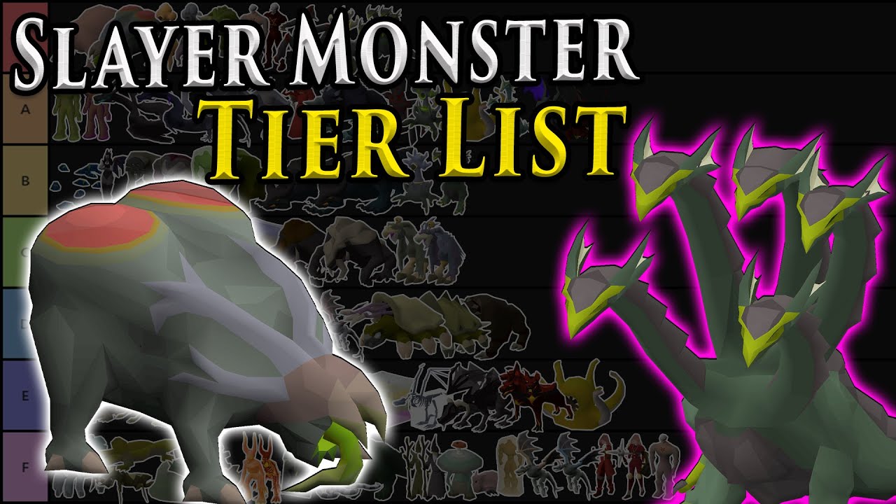 Slayer Monster Tier List for Oldschool Runescape - YouTube