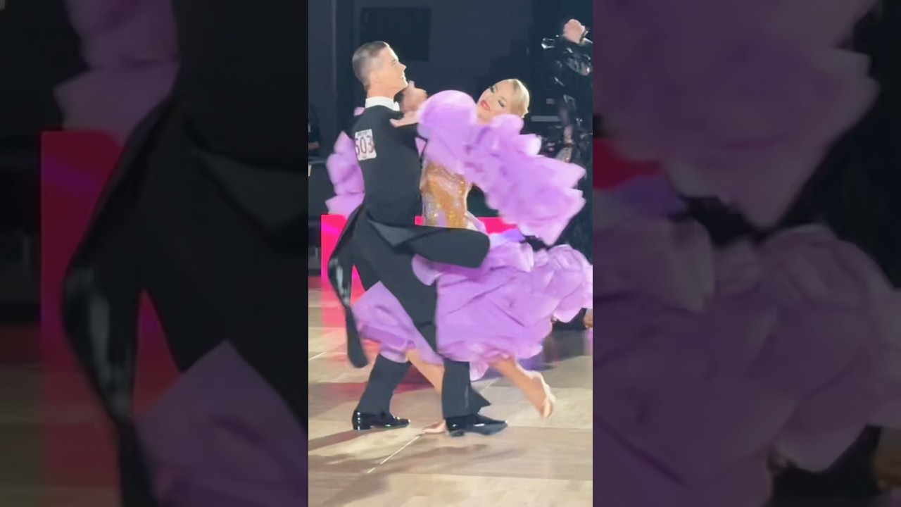 Ohio Star Ball💜Slow Waltz💜Lilac dress #ballroomdancesport#dancevideo# ...