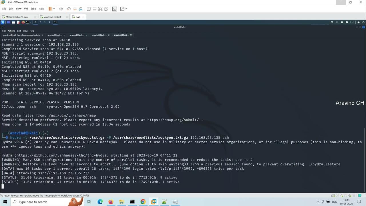 how to enumerate ssh service with Kali Linux - YouTube
