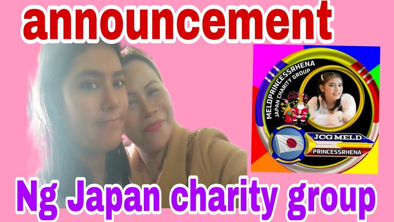 announcement Ng Japan charity group - YouTube