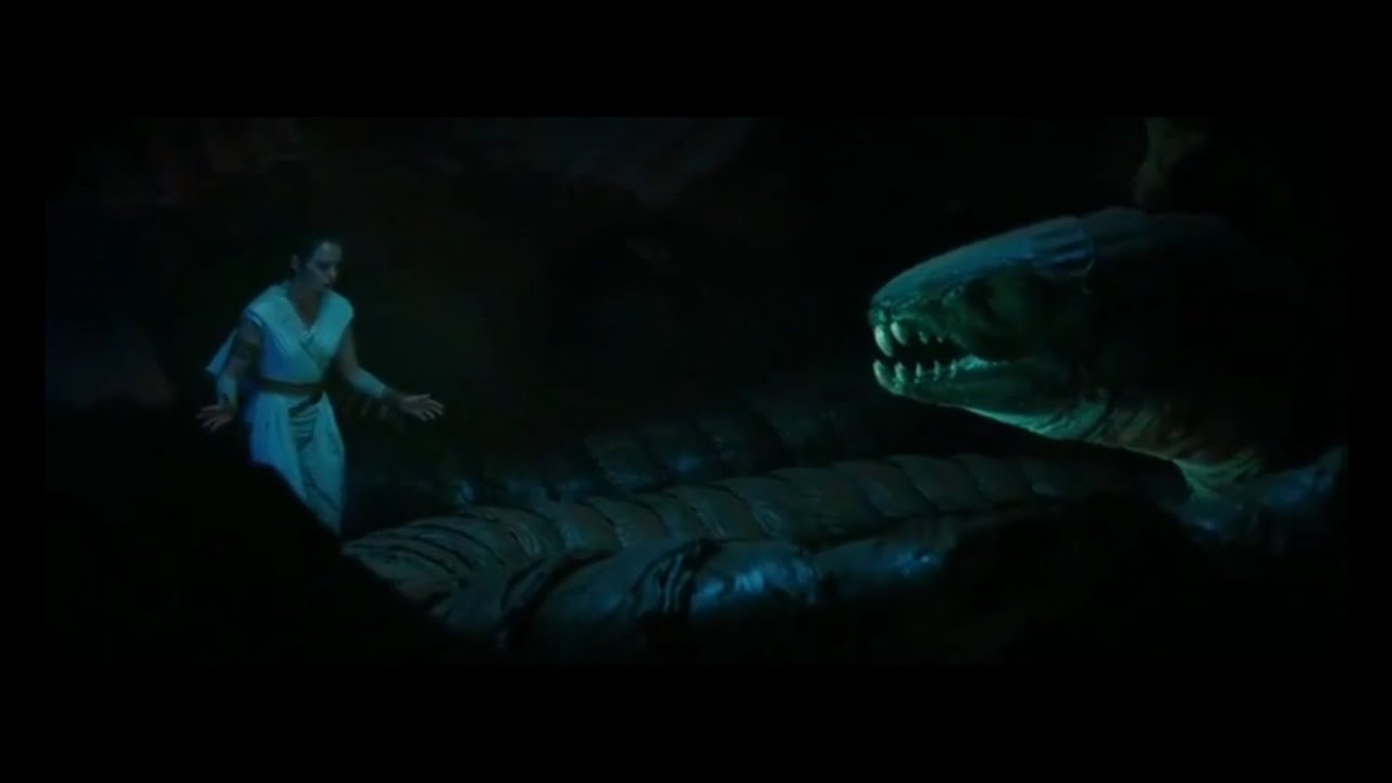 Rey uses Force heal to Cave Monster (STAR WARS The Rise of Skywalker ...