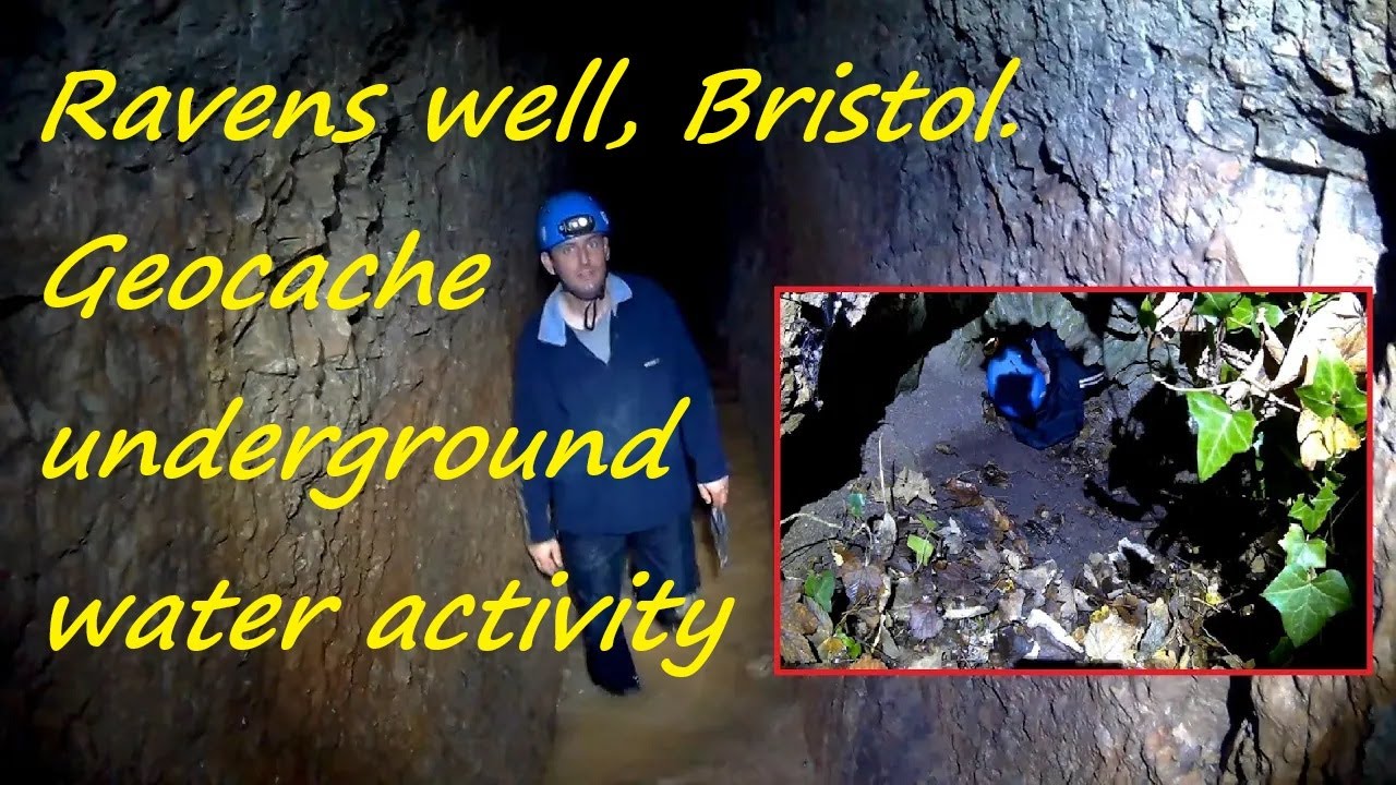 Ravens well, Bristol. Geocache underground water activity. You get wet ...