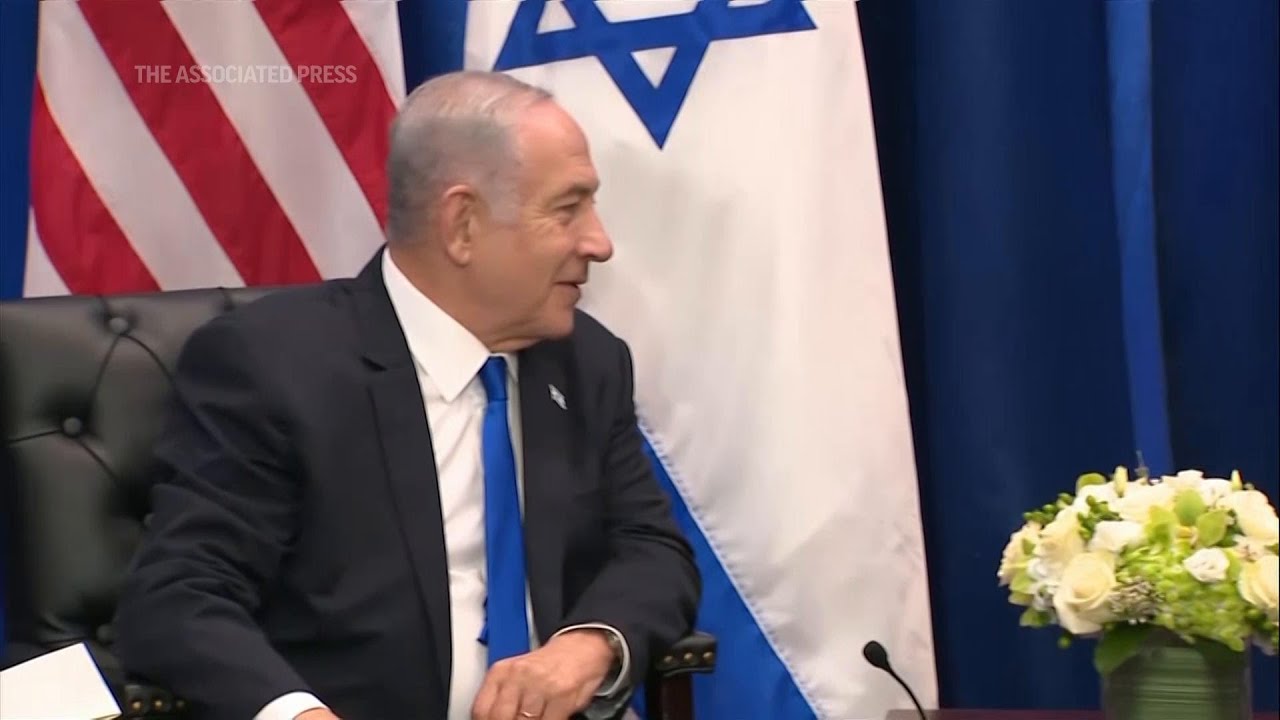 Israel's Benjamin Netanyahu and Biden meet in New York - YouTube
