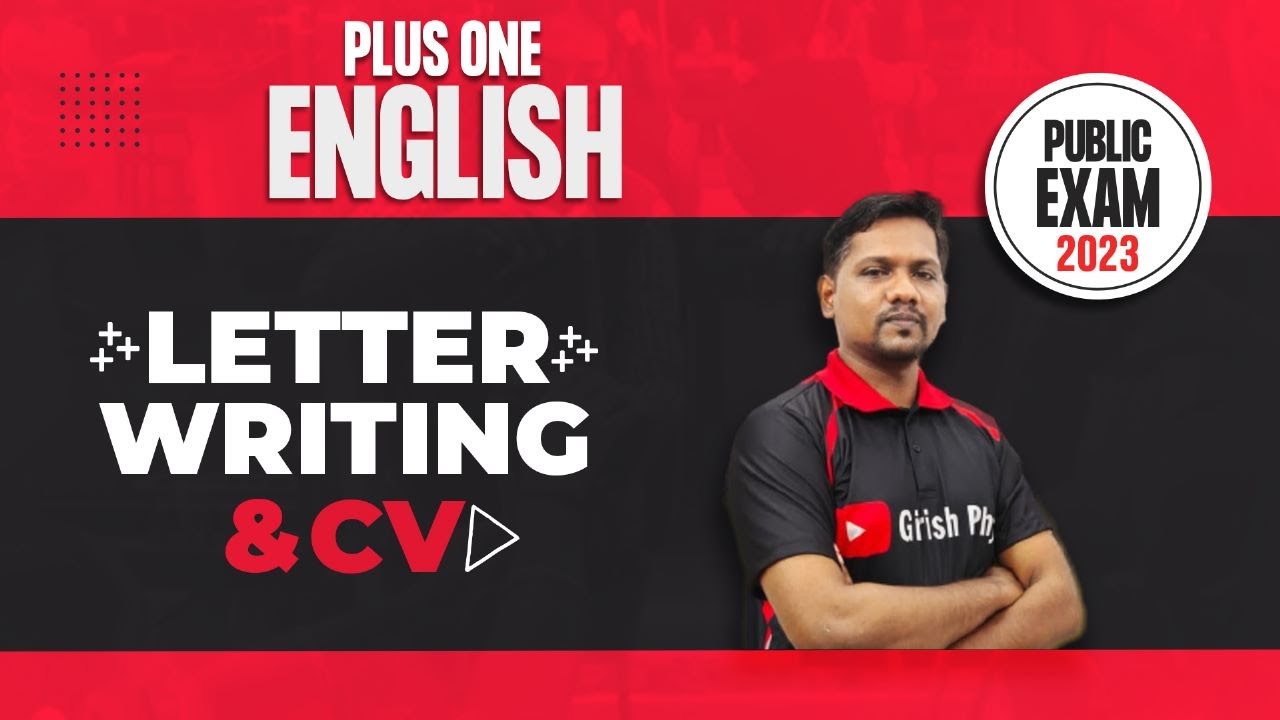 Plus One | Public Exam | English | 🔥Letter Writing | 🔥CV | 🔥Tips ...