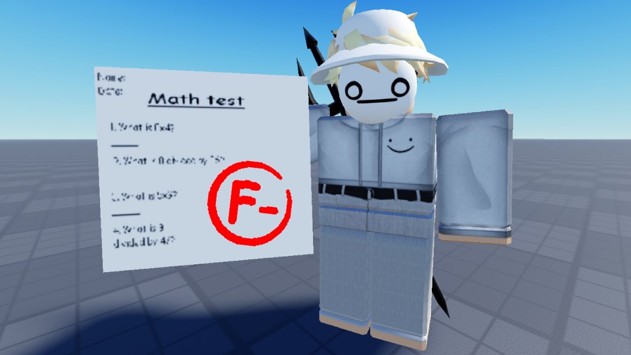 Roblox Oops, I Failed My Math Test - YouTube