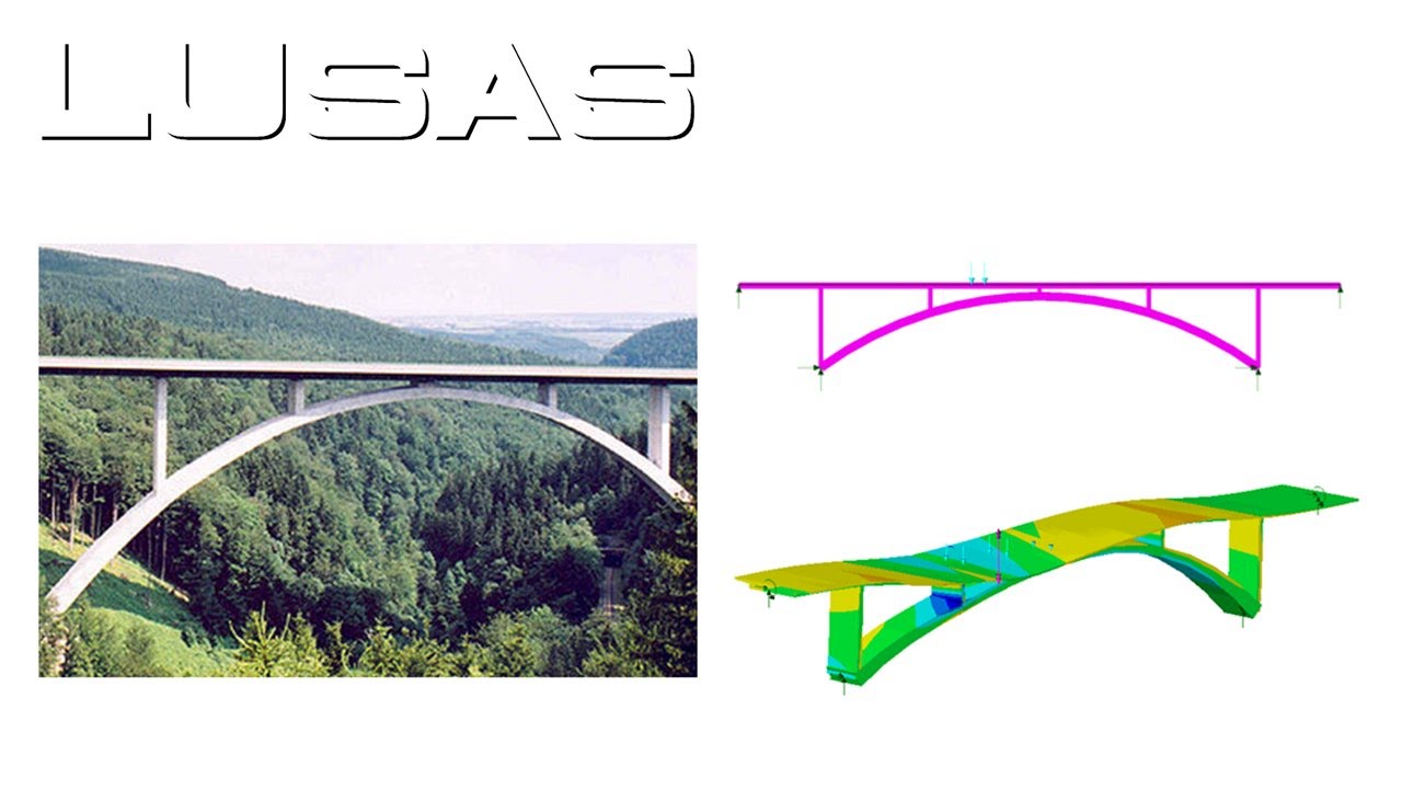 LUSAS assessment and rehabilitation of bridges: Concrete bridges - YouTube