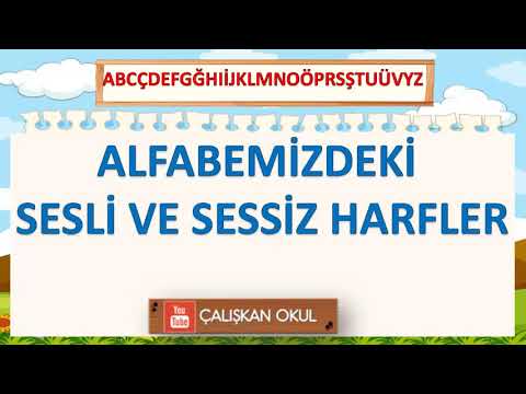 Alfabemizdeki Sesli ve Sessiz Harfler