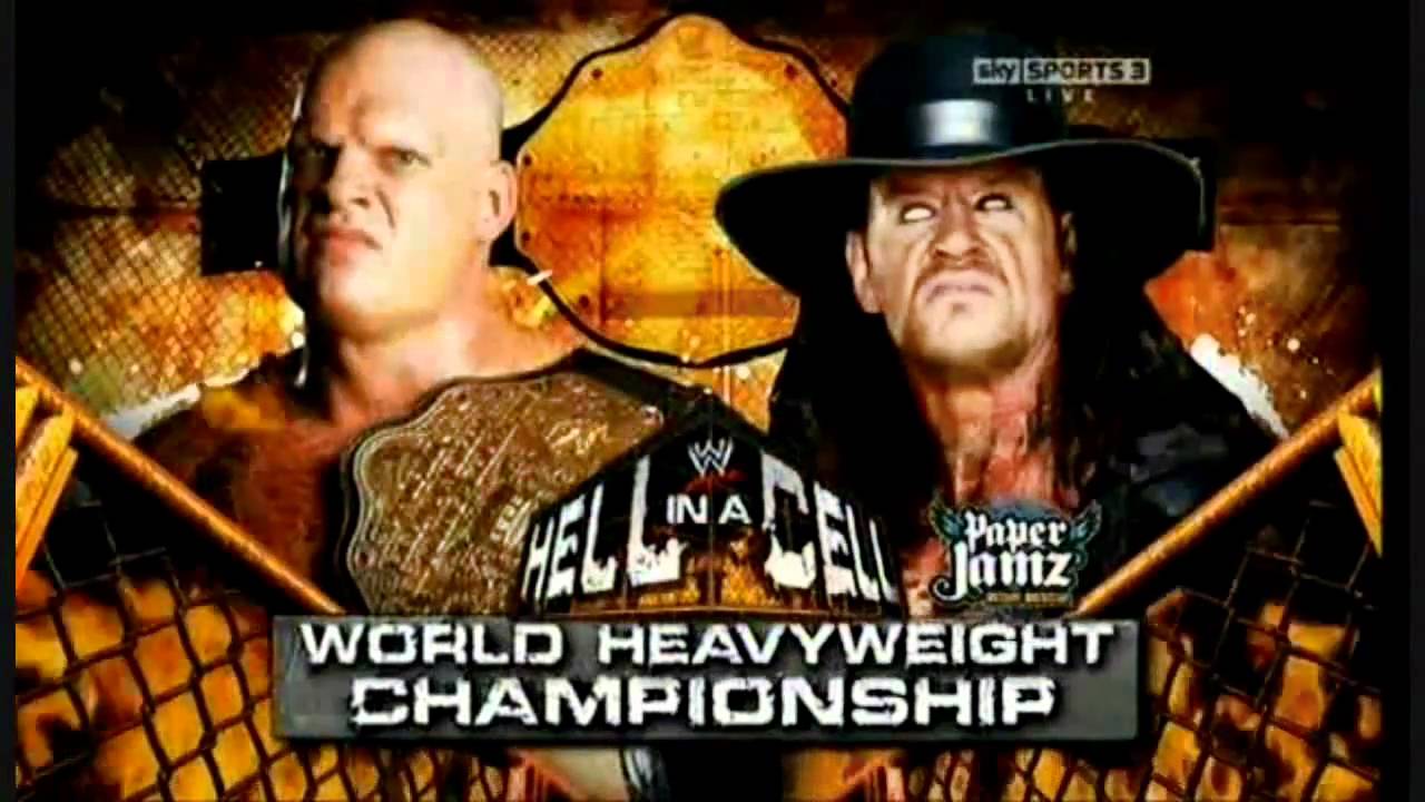 WWE Hell In A Cell 2010 Kane vs Undertaker Match Card (HD) - YouTube