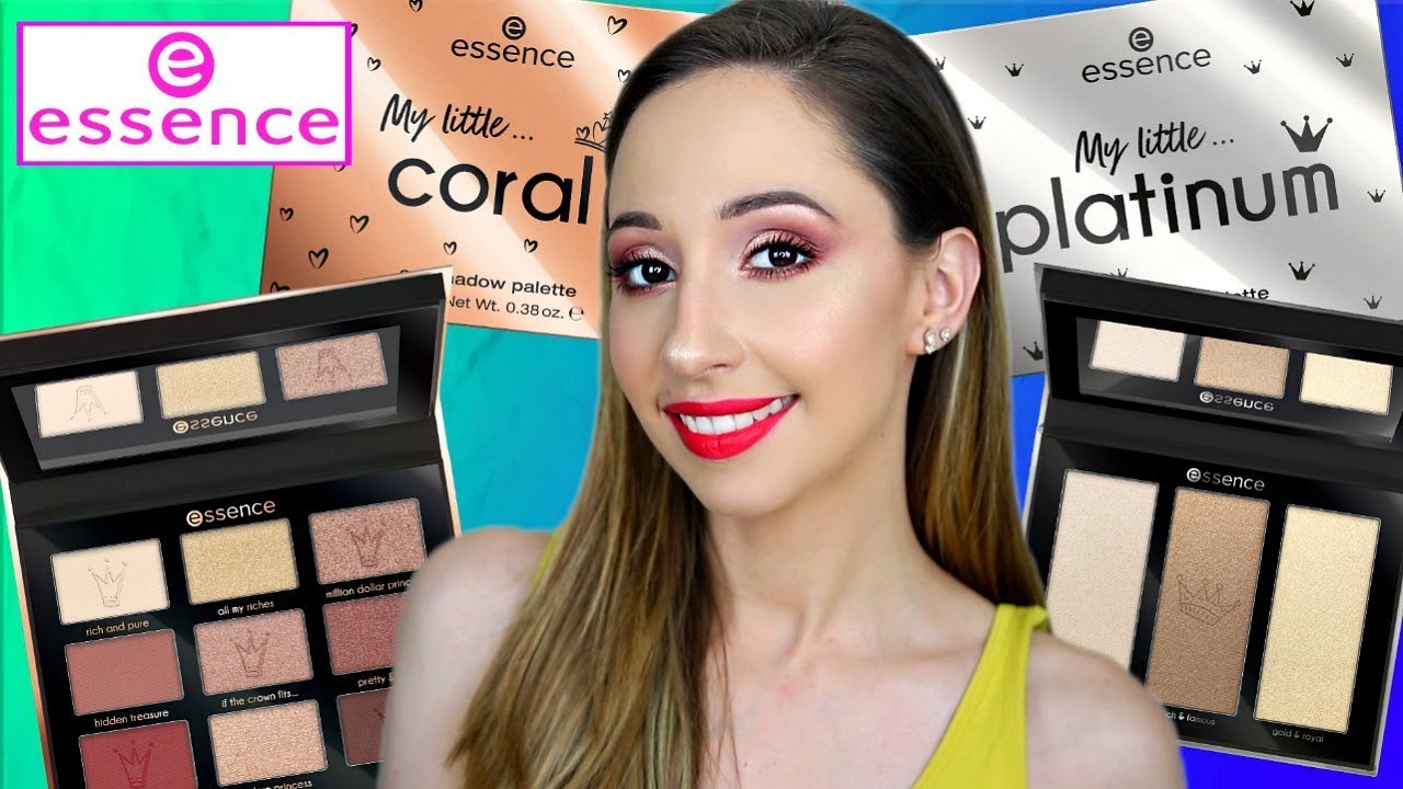 New Essence Eyeshadow Palettes | My Little Palettes - Coral & Platinum ...