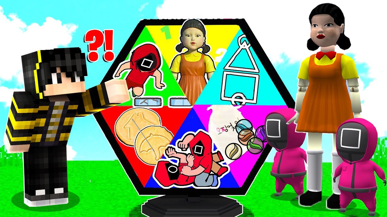 CURSE SQUİD GAME ÇARK ÇEVİRME OYNADI! ⚠️ - Minecraft - YouTube