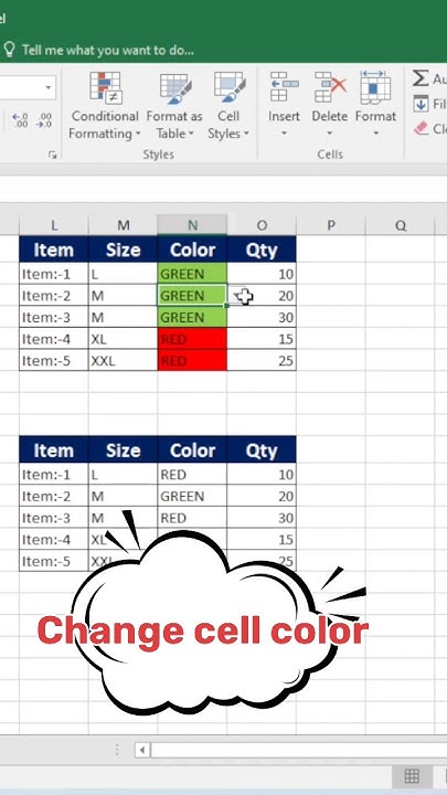 Excel Tutorial: Change Cell Color Based on Text - Dynamic Formatting Made Easy! #excel - YouTube