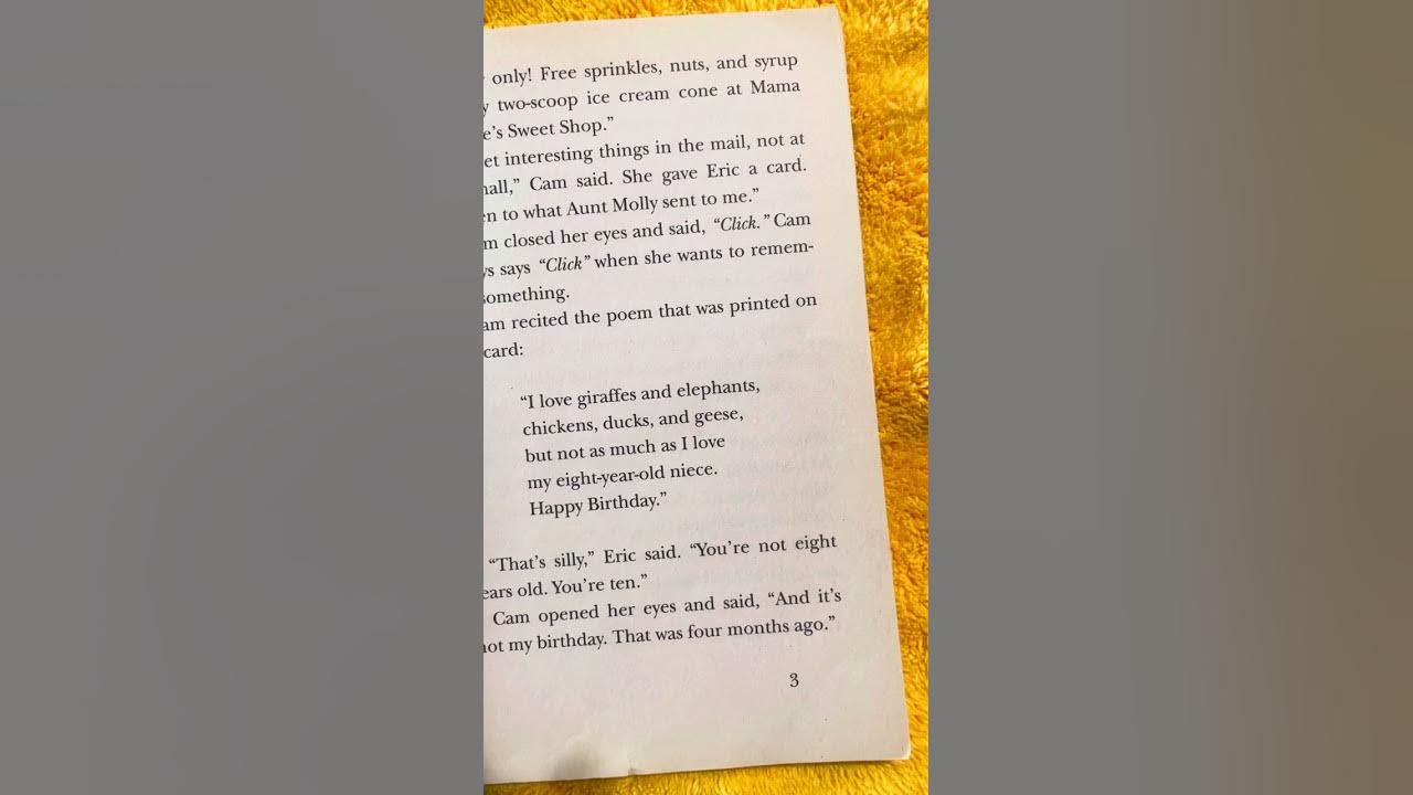 Cam Jensen, the triceratops Pops mystery chapter 1 - YouTube