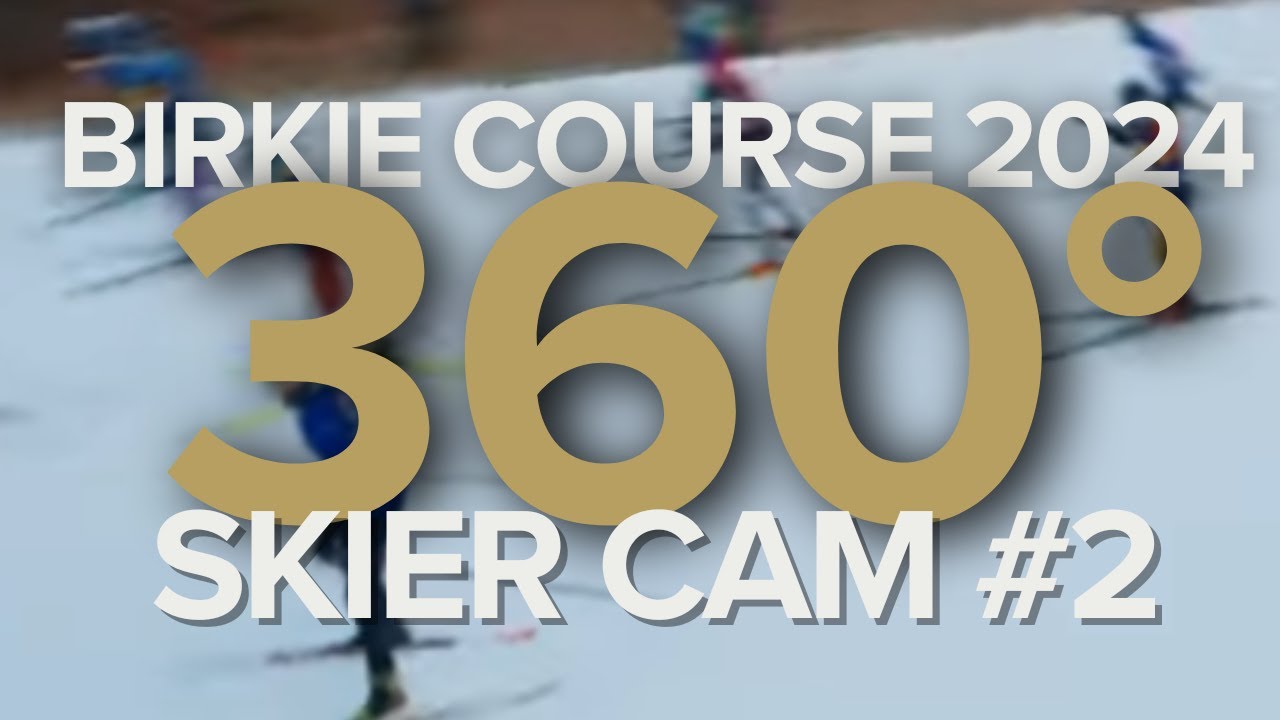 360° SkierCAM2 - 50th American Birkie Course 2024 -Wave 9 Start, FULL ...