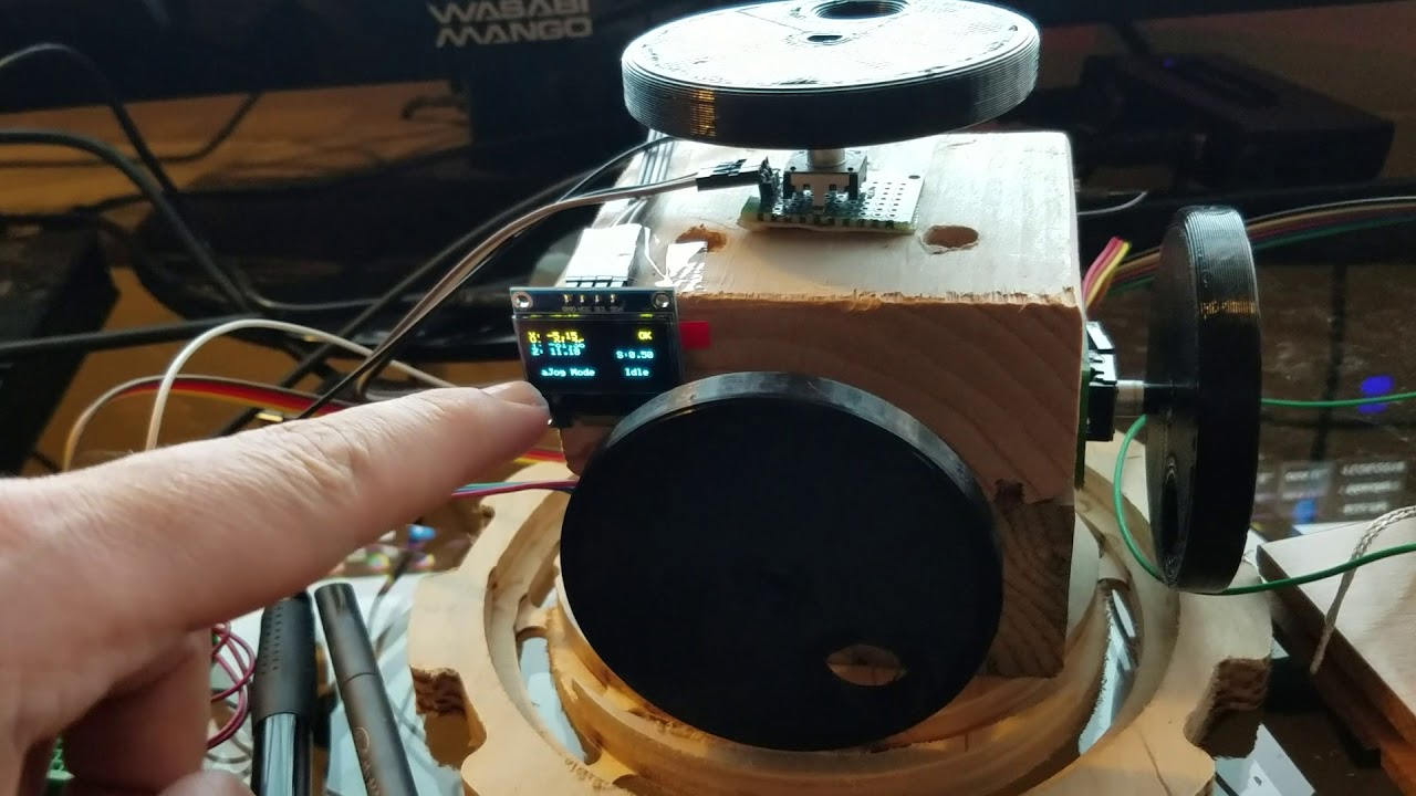 Grbl mitm pendant prototype - YouTube