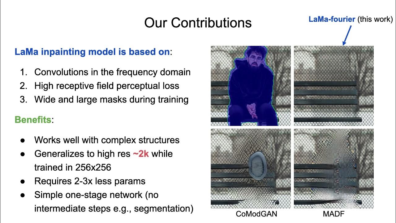 Resolution-robust Large Mask Inpainting with Fourier Convolutions - YouTube