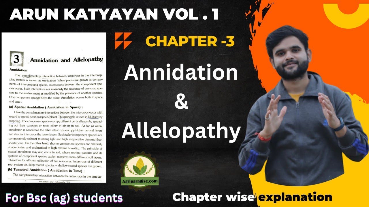 Chapter -3 || Annidation & Allelopathy || Arun katyayan vol.1 book ...