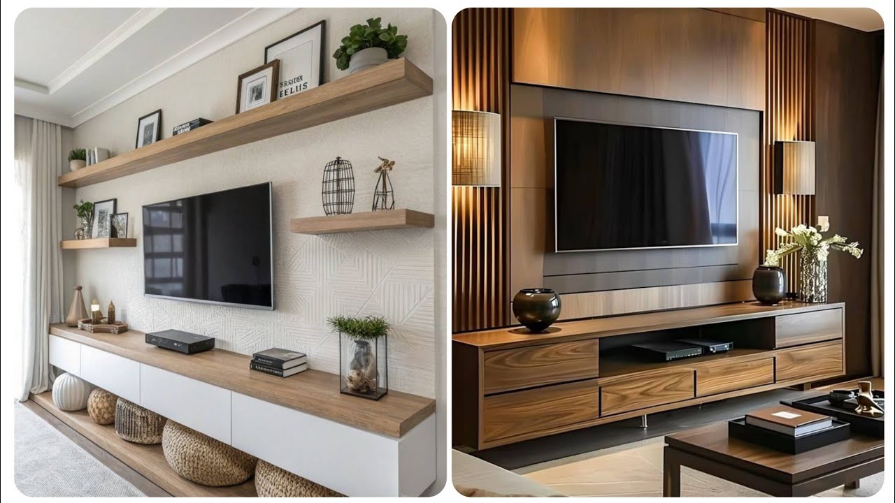 150+ NEW Modern TV Wall Unit Ideas 2025 | Stylish Living Room ...