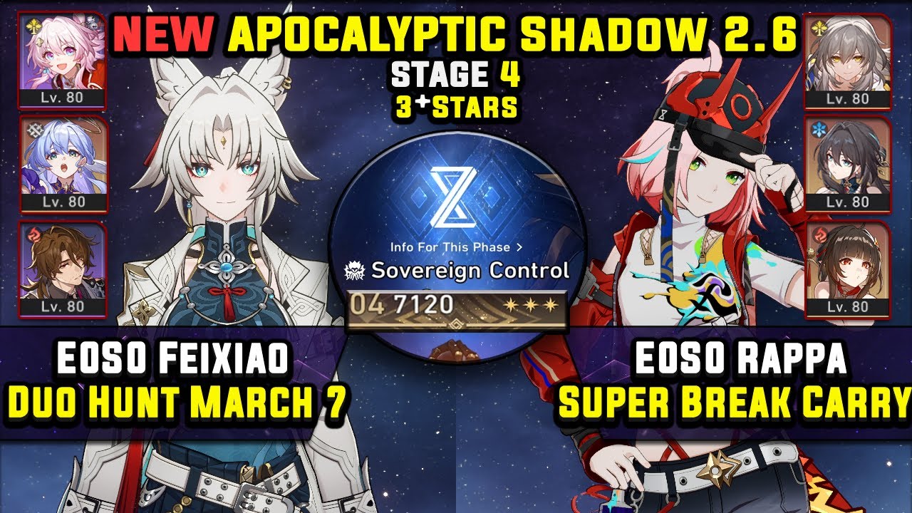 E0 Feixiao Carry & E0 Rappa Super Break (3 Stars) NEW Apocalyptic ...