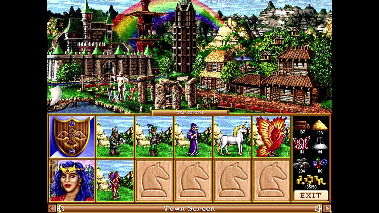 히어로즈 오브 마이트 앤 매직2 OST (소서리스) HoMM2 Gold BGM (Sorceress) [Build-up ...