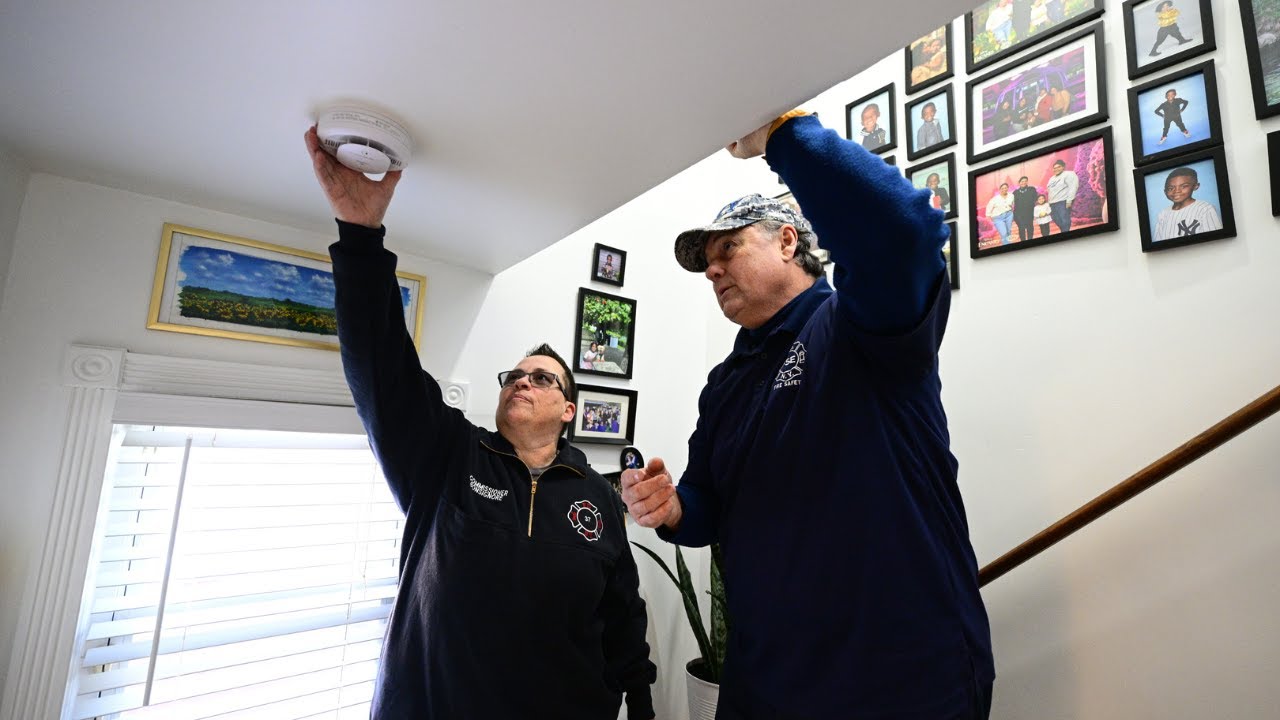 FDNY helps install free smoke alarms in New York City homes as part of ...
