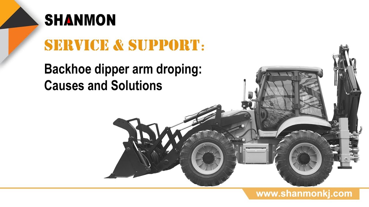 Backhoe Dipper Arm Droping: Causes and Solutions - YouTube