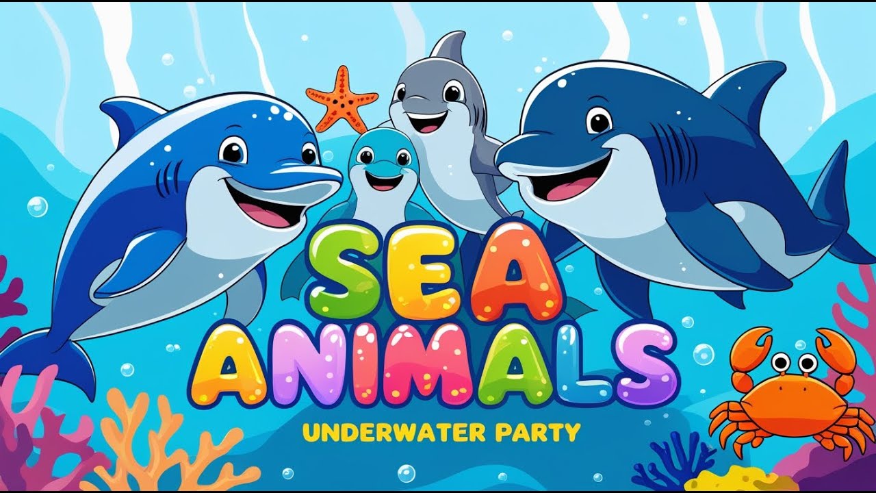Sea Animals Song for Kids 🌊🐠 Learn About Dolphins, Whales & More! # ...