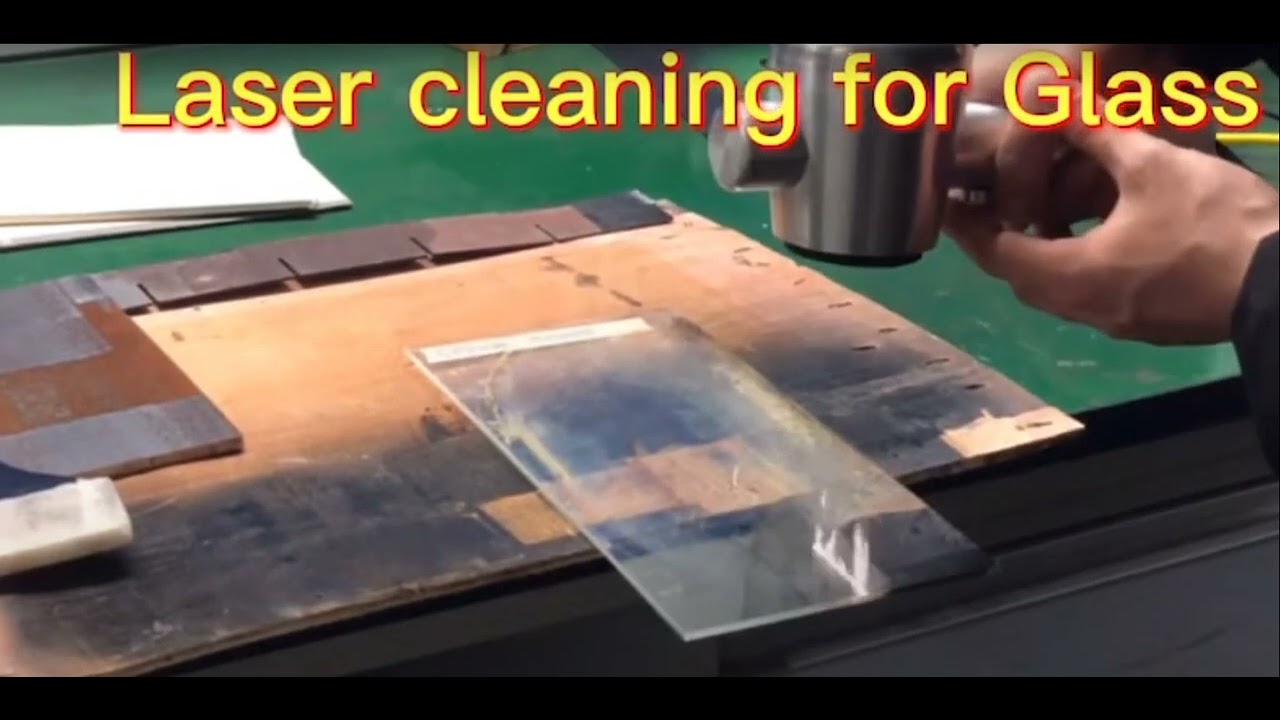 pulse laser glass cleaning machine - YouTube