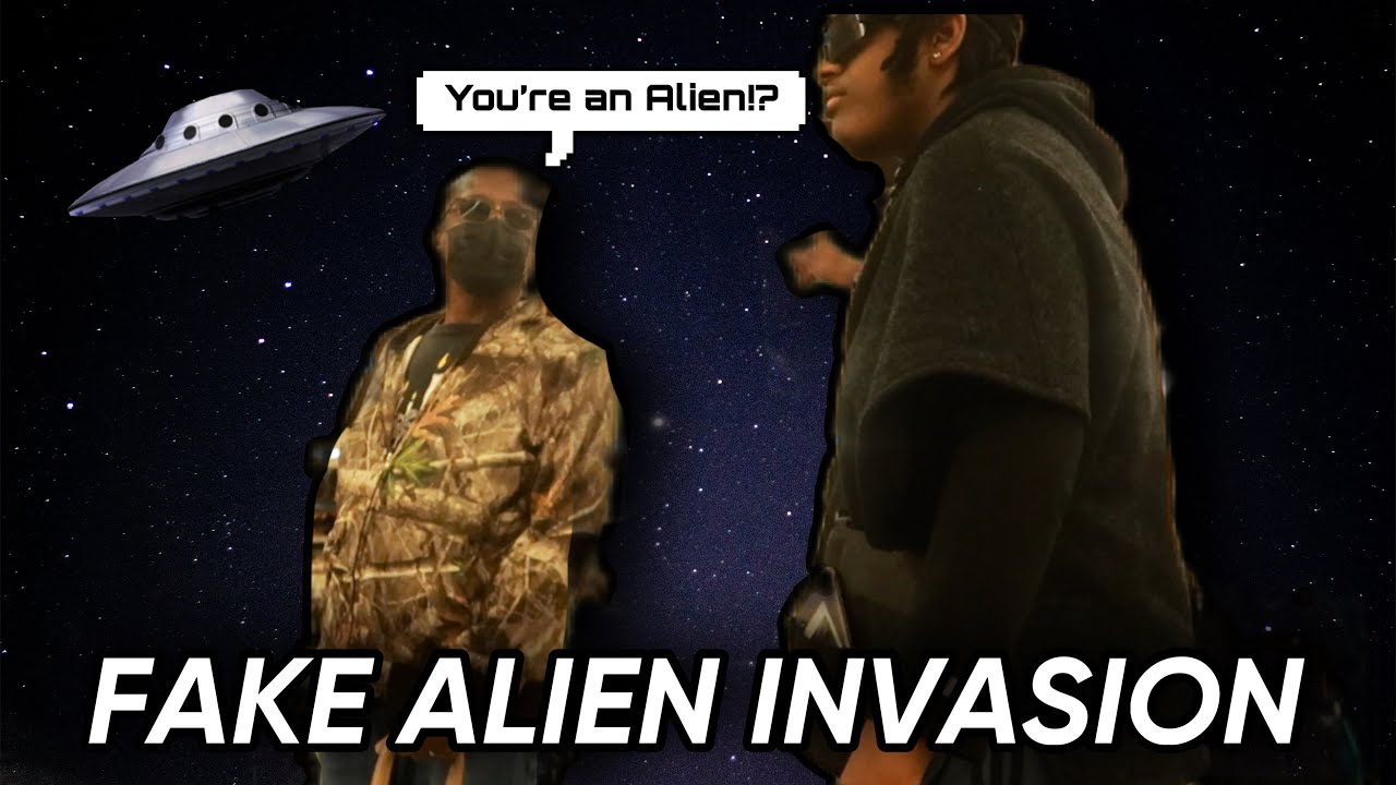 FAKE ALIEN INVASION PRANK!! - YouTube