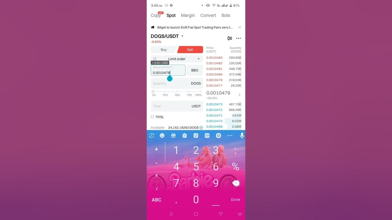 How to sell Bybit coin on Limit.... - YouTube