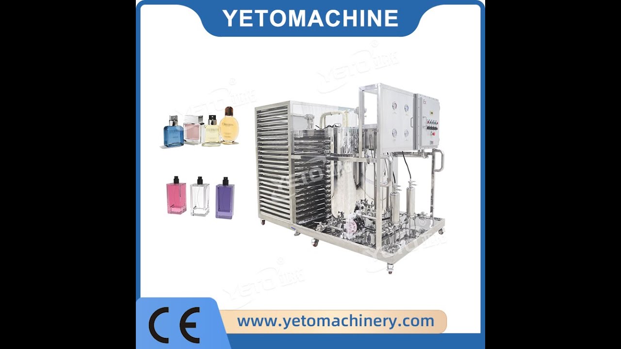 anti explosion perfume mixing freezing chiller making machine - YouTube